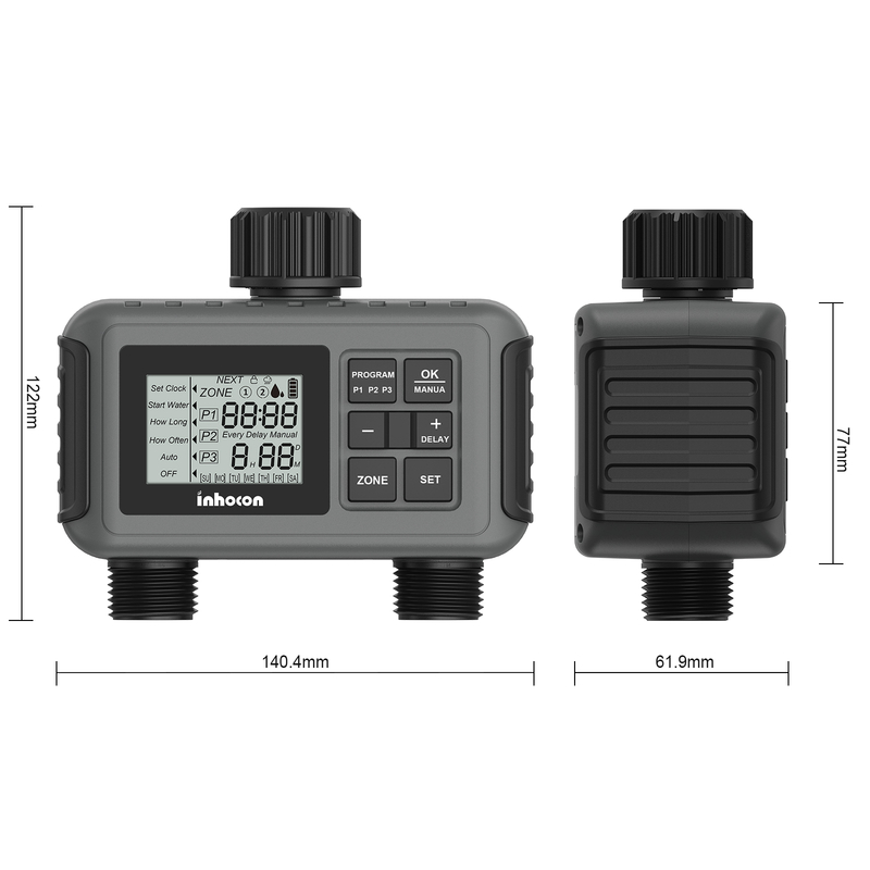 Two zone watering timer for the garden SGW07M - Buy Water timer with 2 ...